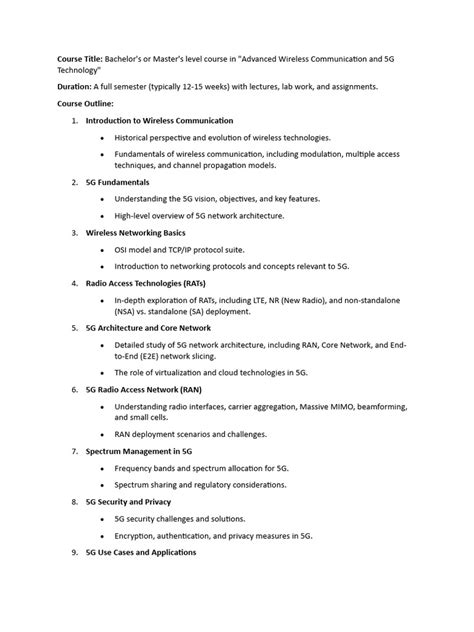 Advanced Wireless Communication And 5g Technology Pdf Computer