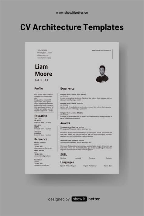 Cv Architecture Templates Architect Portfolio Design Architecture Portfolio Pdf Portfolio