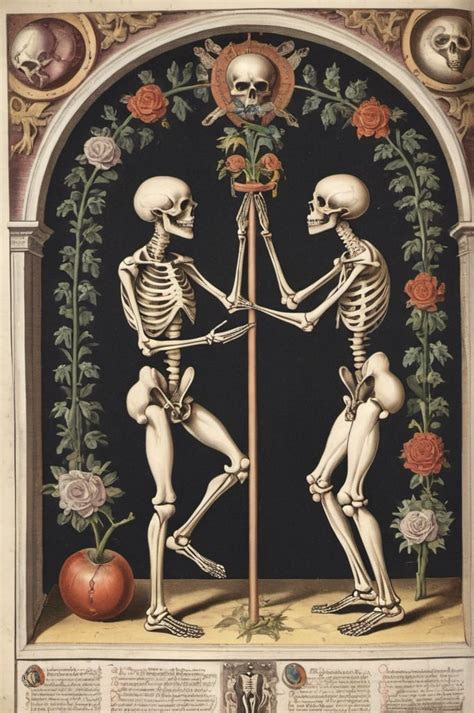 Skeletons Copulating Tantra Alchemical Marriage A