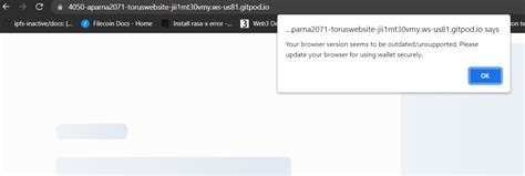 Gitpod Showing Error Message While Running On Chrome · Issue 2203
