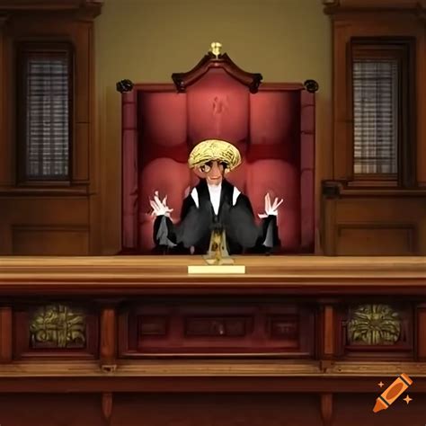 2d Artwork Of A Tribunal Scene On Craiyon