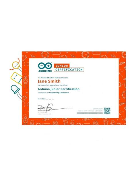 Arduino Certification Junior Examen De Certificacion Oficial