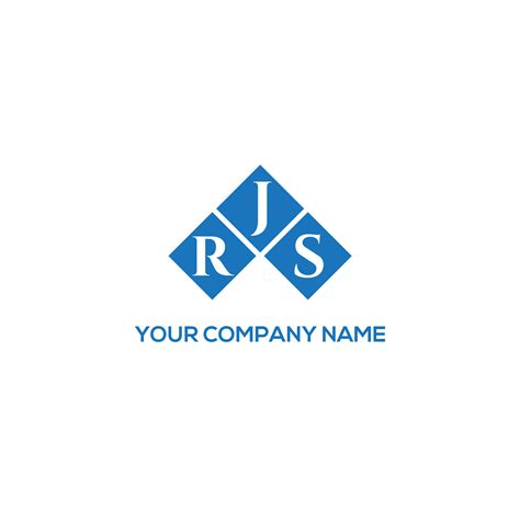 Rjs Letter Logo Design On White Background Rjs Creative Initials Letter Logo Concept Rjs