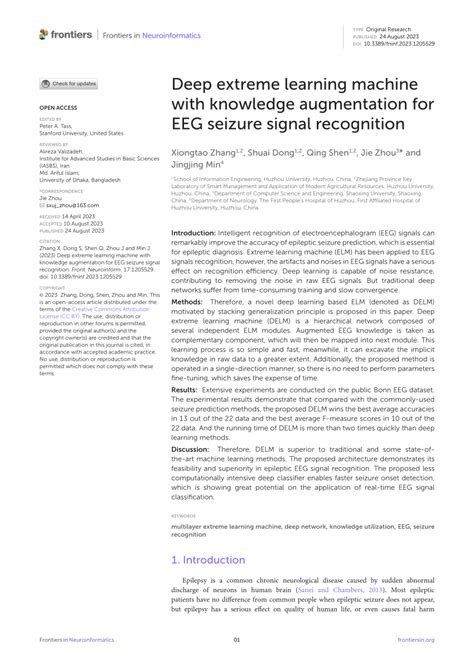 pdf deep extreme learning machine with knowledge augmentation for eeg