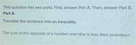Solved This Question Has Two Parts First Answer Part A Then Answer Part B Part A Translate