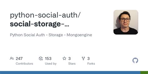 GitHub Python Social Auth Social Storage Mongoengine Python Social