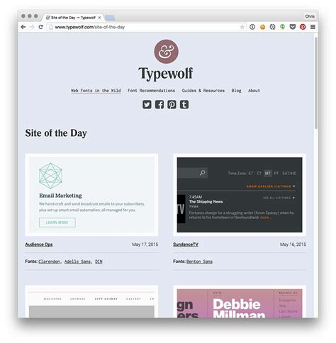 sites for browsing type pairings css tricks