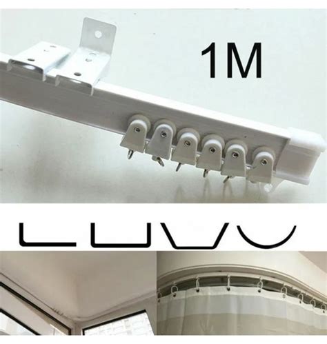 이중커튼레일 전동커튼레일 곡선 병원 천장 유연한 장착 커튼 트랙 로드 레일 직선 슬라이드 창문 플라스틱 티몬