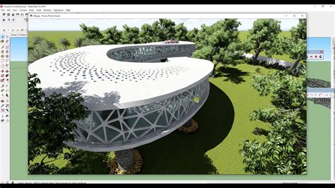 Sketchup Shape Bender Speed Modeling Curve Forms Museum Youtube