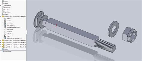how to mate parts in an split assembly r solidworks