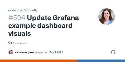 update grafana example dashboard visuals · issue 594 · evidentlyai