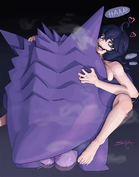 Rule 34 Absurdres Barefoot Breasts Commentary Drooling Feet Female Gengar Ghost Happy Sex Hex
