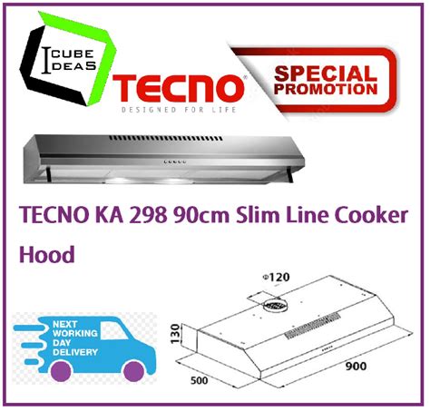 Tecno Ka 298 90cm Slim Line Cooker Hood Free Express Delivery Lazada Singapore