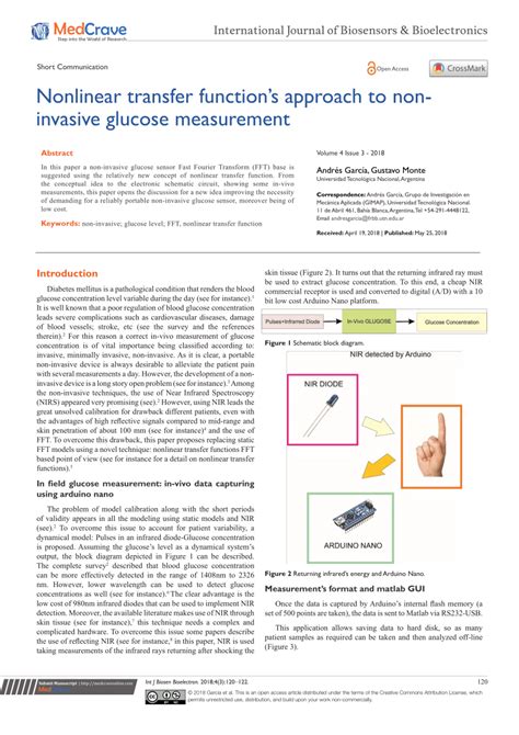 Pdf Nonlinear Transfer Functions Approach To Non Invasive Glucose