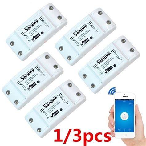 1 3pcs WiFi Wireless Smart Switch Module ABS Shell Socket For DIY Home Wish Diy Home