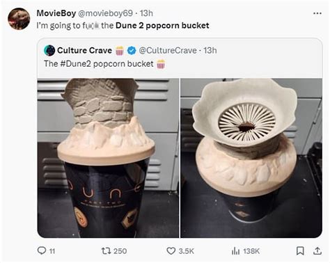 Film Fans Are Left Horrified By Dune 2 Promotional Popcorn Bucket That