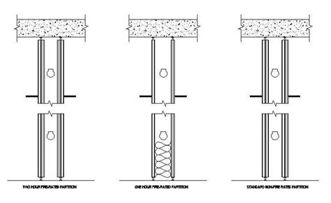 Partition Wall Details Dwg