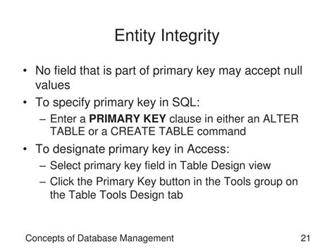 Ppt Concepts Of Database Management Sixth Edition Powerpoint