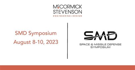 Mccormick Stevenson Corporation On Linkedin Smdsymposium Mccst Engineering Defense…