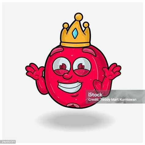 크랜베리 과일 마스코트 캐릭터 만화 Dont Know Smile 표정 브랜드 라벨 포장 및 제품 건강한 생활방식에 대한 스톡 벡터 아트 및 기타 이미지 Istock