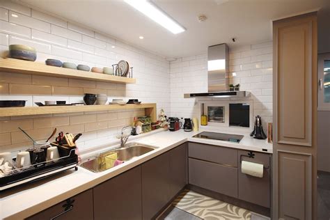 부산광역시 정관읍 신동아파밀리애 아파트 인테리어 까사델오키드 호미파이 And Homify 모던 부엌 디자인 부엌 디자인 주방 디자인