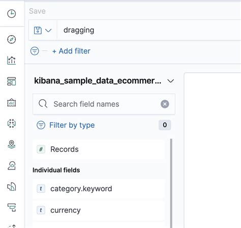 Lens When Dropping A Field Item To Query String The Text Dragging Appears In The Query