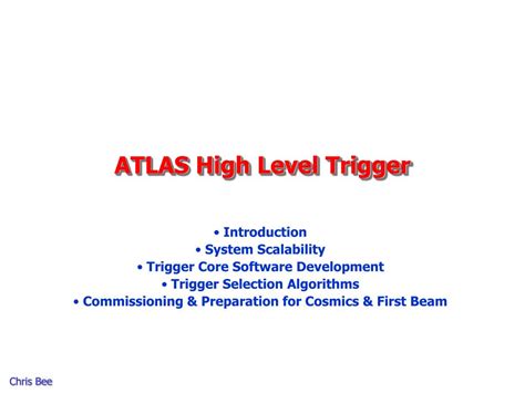 Ppt Atlas High Level Trigger Powerpoint Presentation Free Download Id3310623