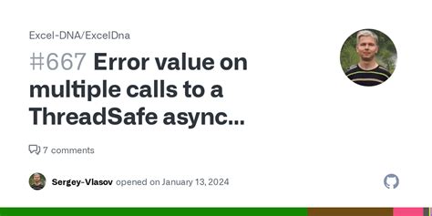 Error Value On Multiple Calls To A Threadsafe Async Function · Issue