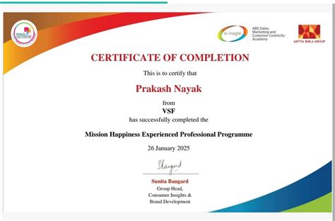 I Am Happy To Share That I Have Completed Successfully Mission