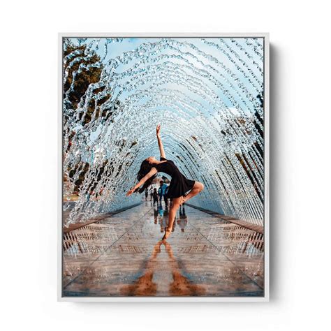 چاپ عکس بوم با قاب شناور ، دکوراسیون منزل دیوار دیواری تصویر شخصی ، سفید 12x16 اینچ