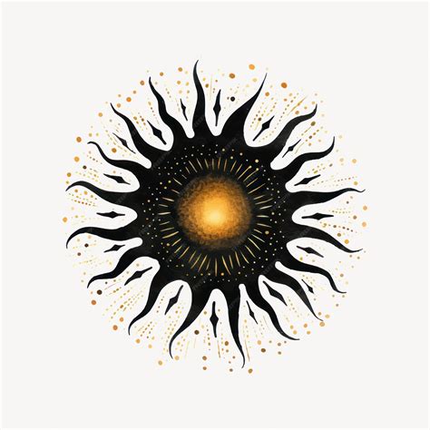 Abstract Radiant Sunburst Design Premium Ai Generated Vector