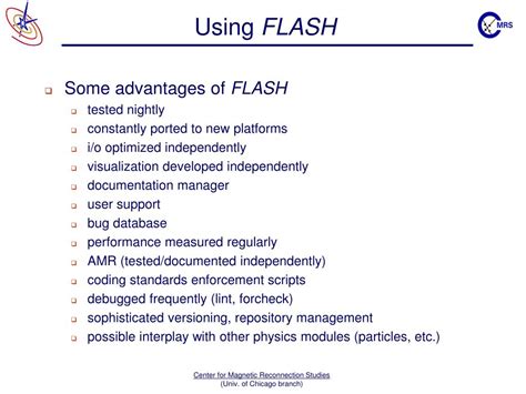 Ppt The Magnetic Reconnection Code Within The Flash Framework