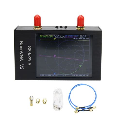 Nanovna V2 50khz 3ghz Vector Network Analyzer Antenna Analyzer Metal Shell For Shortwave Hf Vhf