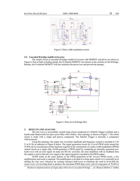 Hardware Implementation Of Single Phase Three Level Cascaded H Bridge