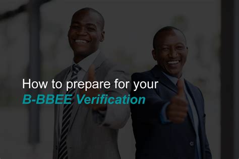 How To Prepare For Your B Bbee Verification