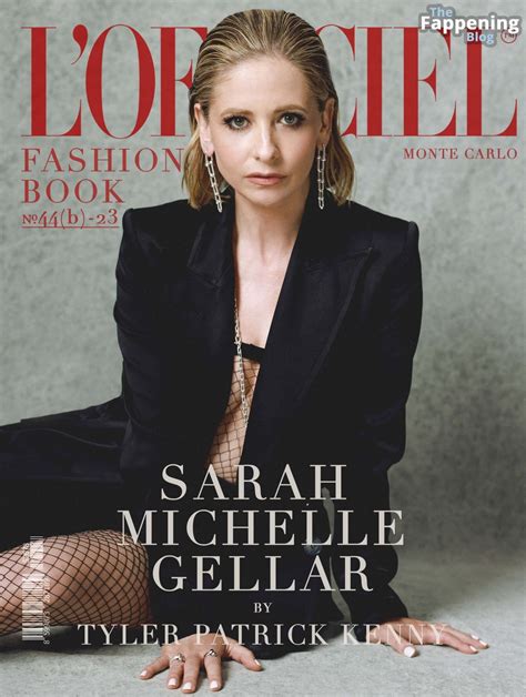 Sarah Michelle Gellar Sexy Lofficiel Fashion Book June 2023 Issue