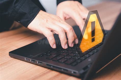 Technology Concept Of Computer Virus Detected Personal Data Protection Network Security Stock