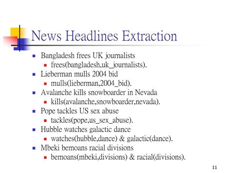 Ppt Extracting Predicates From Semi Structured And Unstructured Texts