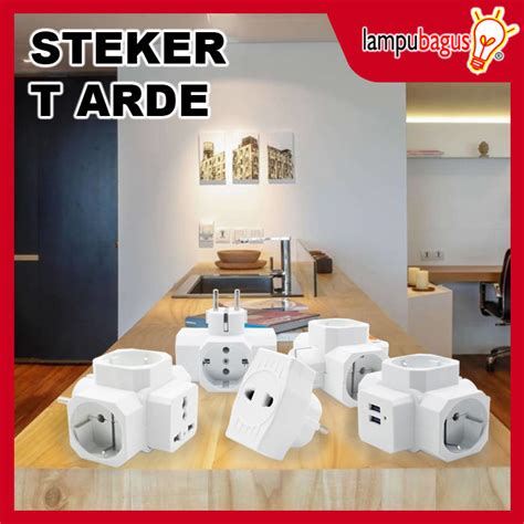 Steker T Arde Stop Kontak Arde Colokan Cabang Lazada Indonesia