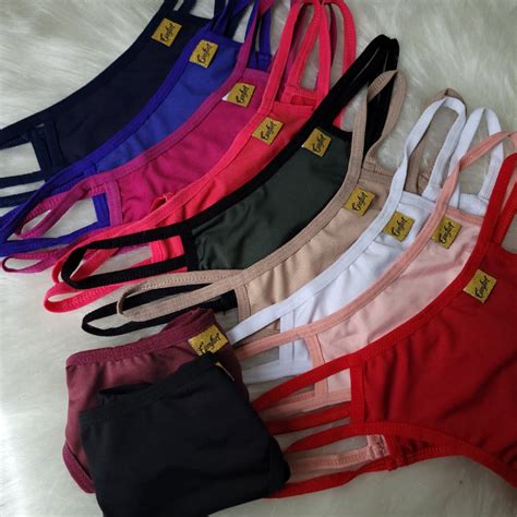 Kit Com 6 Tanga Calcinha Fio Lateral Calcinha Para O Dia A Dia Shopee