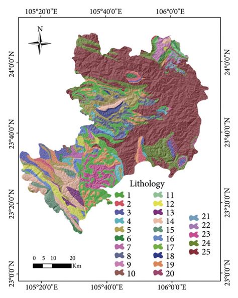 Landslide Susceptibility Evaluation Factors In The Research Area A Download Scientific