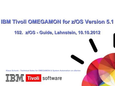 IBM Tivoli OMEGAMON For Z OS Version