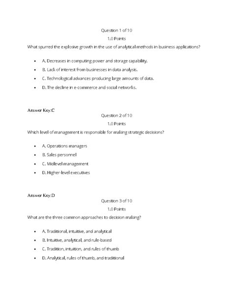CMPG 222 QUIZ 1 2023 PRACTICE MATERIAL FOR CHAPTER 1 Question 1 Of 10 1 Points What Spurred