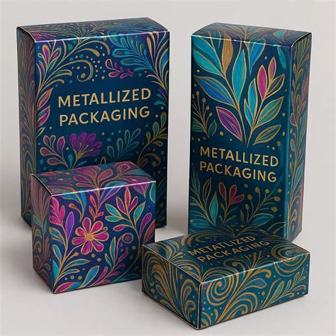 Metallic Packaging Boxes Custom Foil And Luxury Finishes