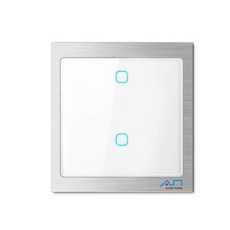 极光系列智能零火2路开关 安心智能家居股份有限公司