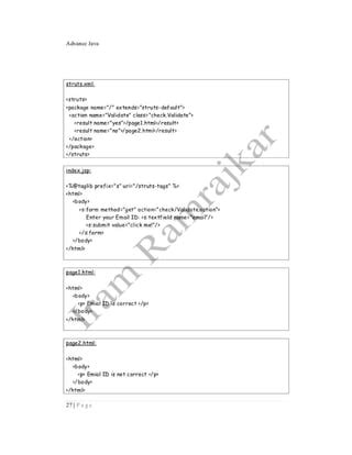 Advance Java Practicalty Bscit Sem5 PDF