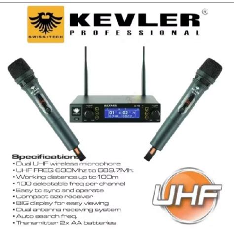 Kevler Wireless Microphone Uz 700 Uhf Wireless Microphone System Shopee Philippines