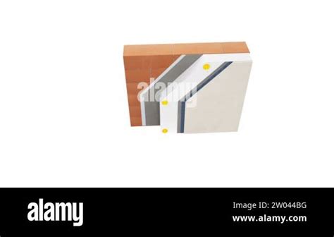 Visible Layers Of Wall Bricks Blocks Primer Glue Foam Plaster Mesh And Coat Fps