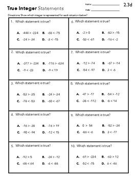True Integer Statements By Mr Alexander TPT