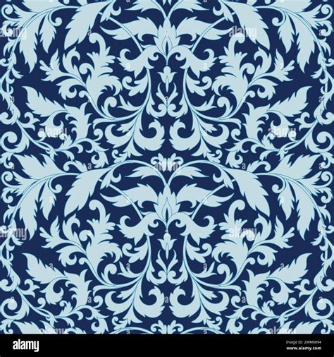 Frosty Swirls Seamless Baroque Pattern Rich Swirl Pattern Stock Vector Image And Art Alamy